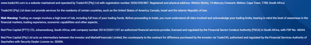 Trade245 Review (2025) Is Trade245 Regulated Broker ☑️
